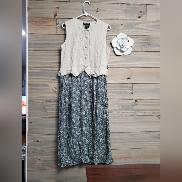 Jamie Brooke | Dresses | Vintage Jamie Brooke Maxi Dress Sz 2 Croche ...